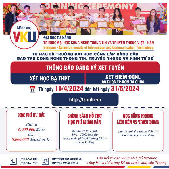 Thông báo Tuyển sinh đại học chính quy theo phương thức xét kết quả thi Đánh giá năng lực ĐHQG ...