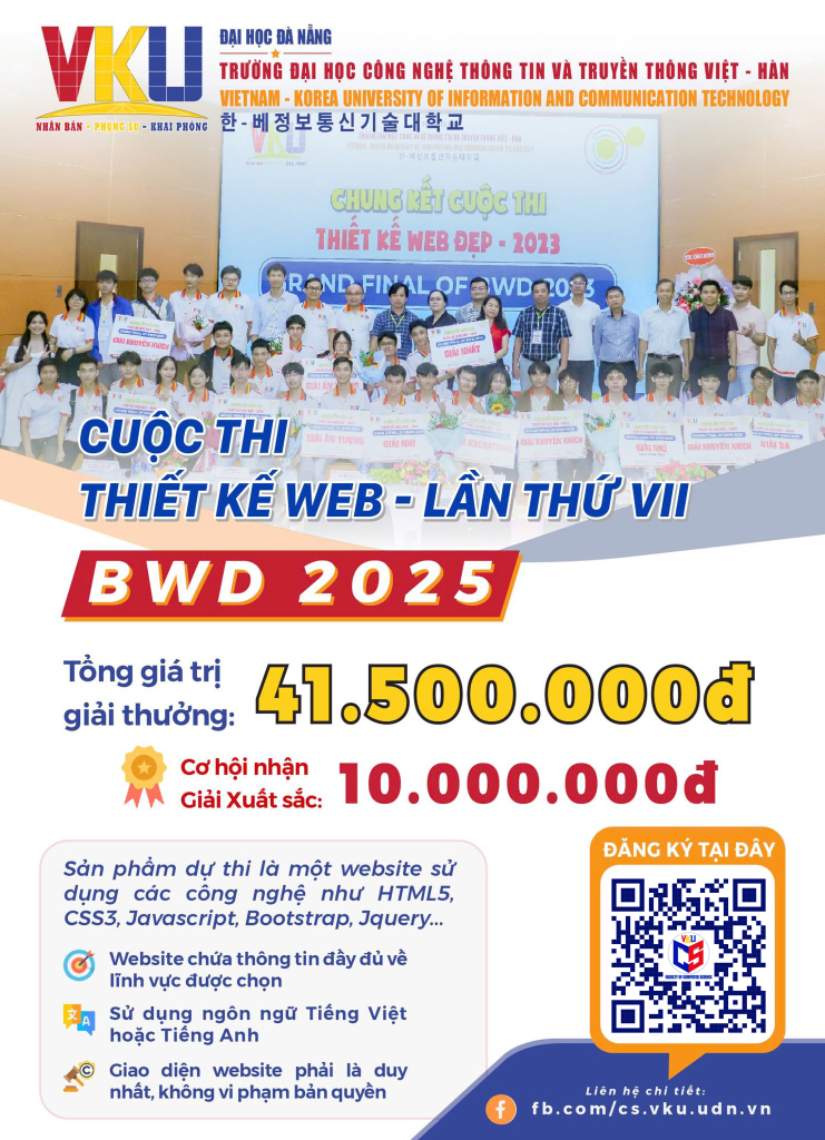 Tổ chức cuộc thi Thiết kế website, lần thứ 7 - “BWD 2025” - Trường Đại ...